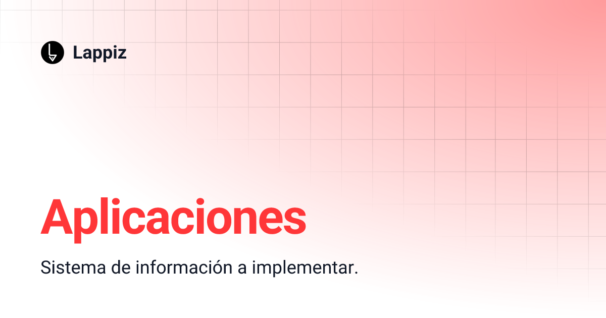 Aplicaciones | Lappiz